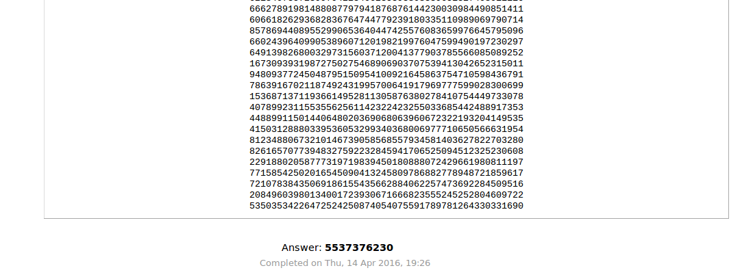 Problem 13 Project Euler Solution with python Problem 13 Project Euler Solution with python