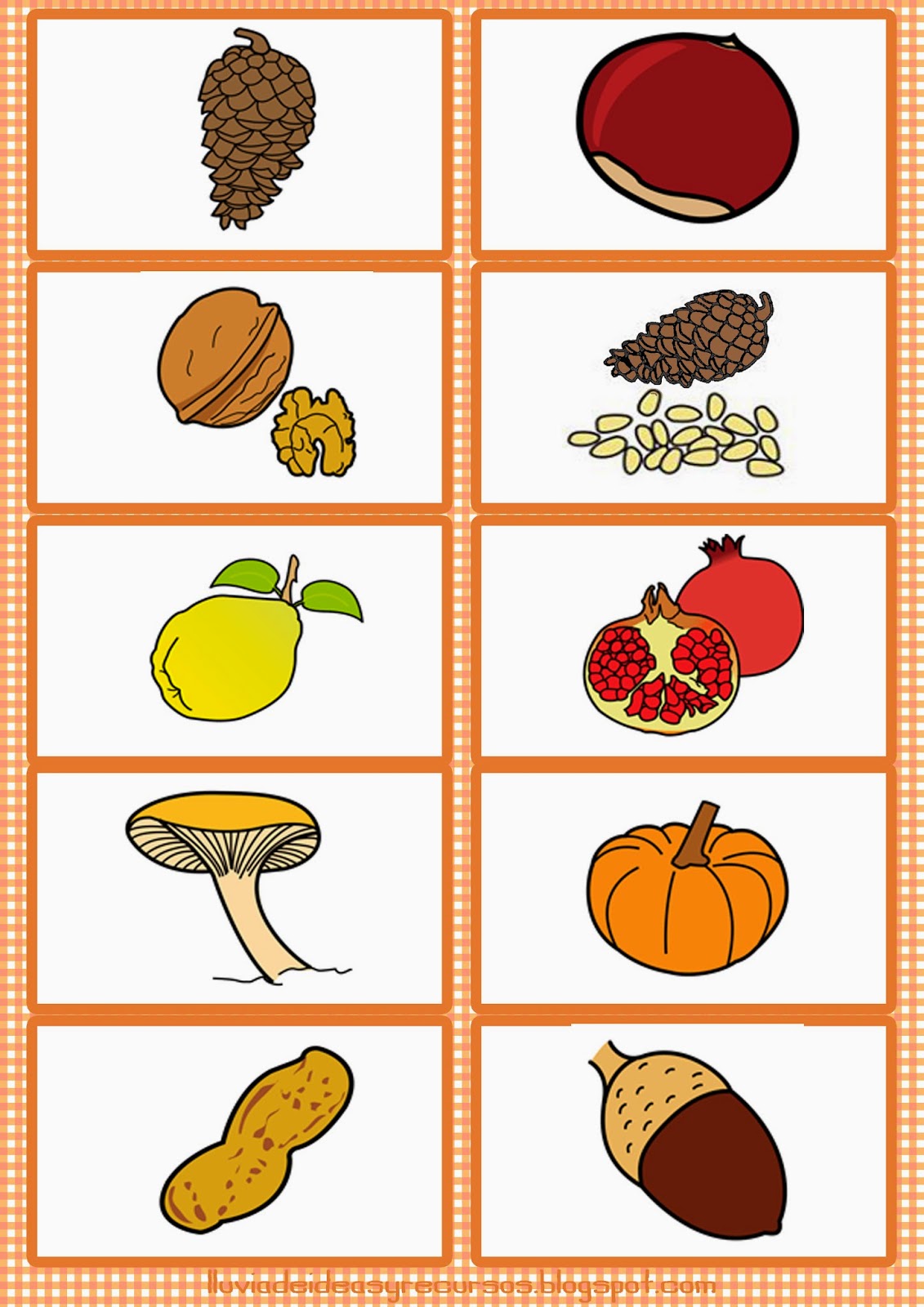 Descargables: Pack de otoño con materiales y recursos - LLUVIA DE IDEAS