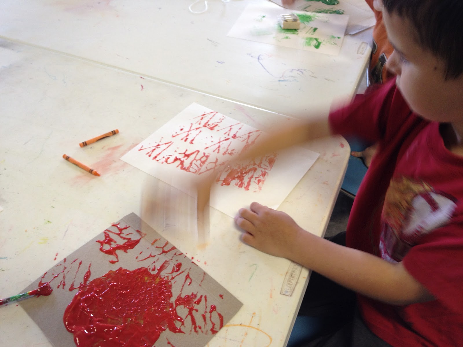 Art With Aubrey: Study of Line -Stamping