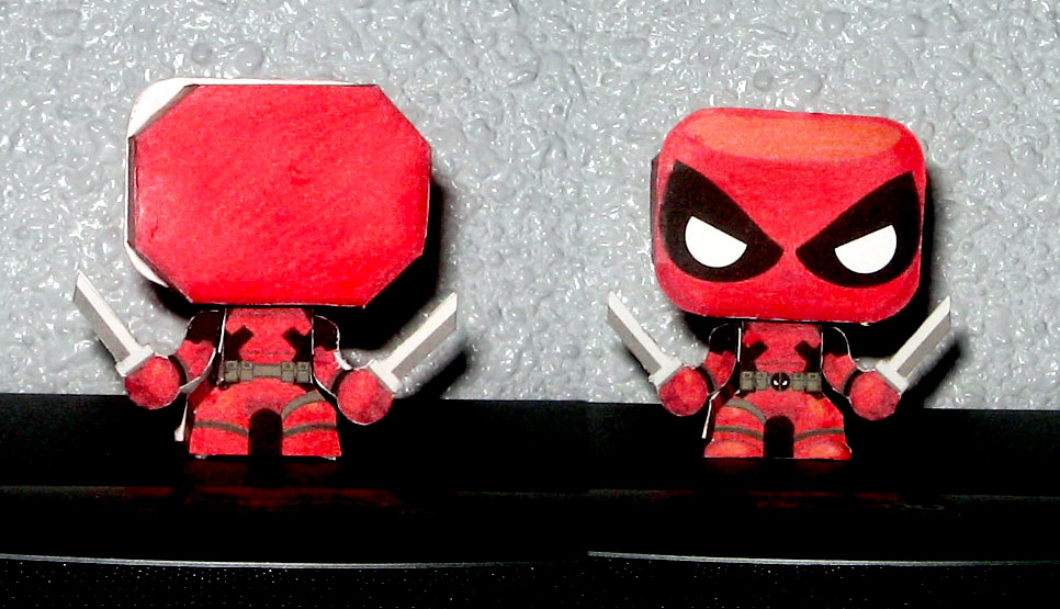 Papercraft Dav ~: Deadpool Mini - Papertoy