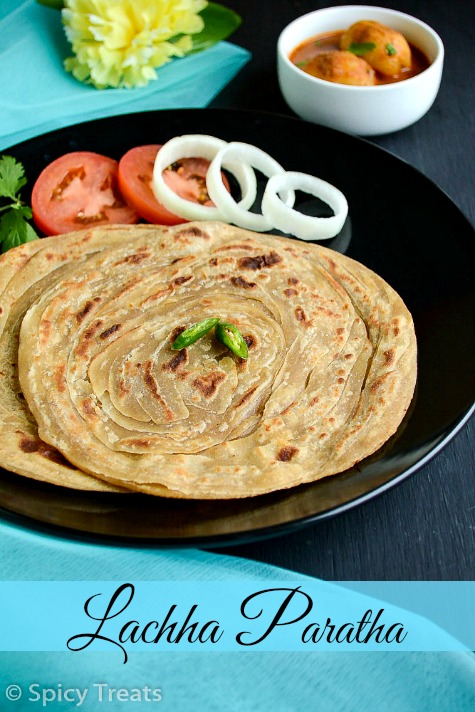 Spicy Treats: Lachha Paratha / Whole Wheat Lachha Paratha / Mulit ...