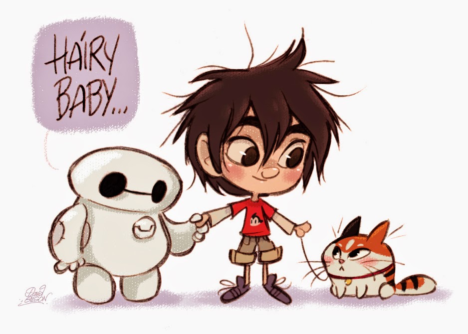 David Gilson: Chibi Baymax, Hiro kiddo & Hairy baby from Disney's Big ...