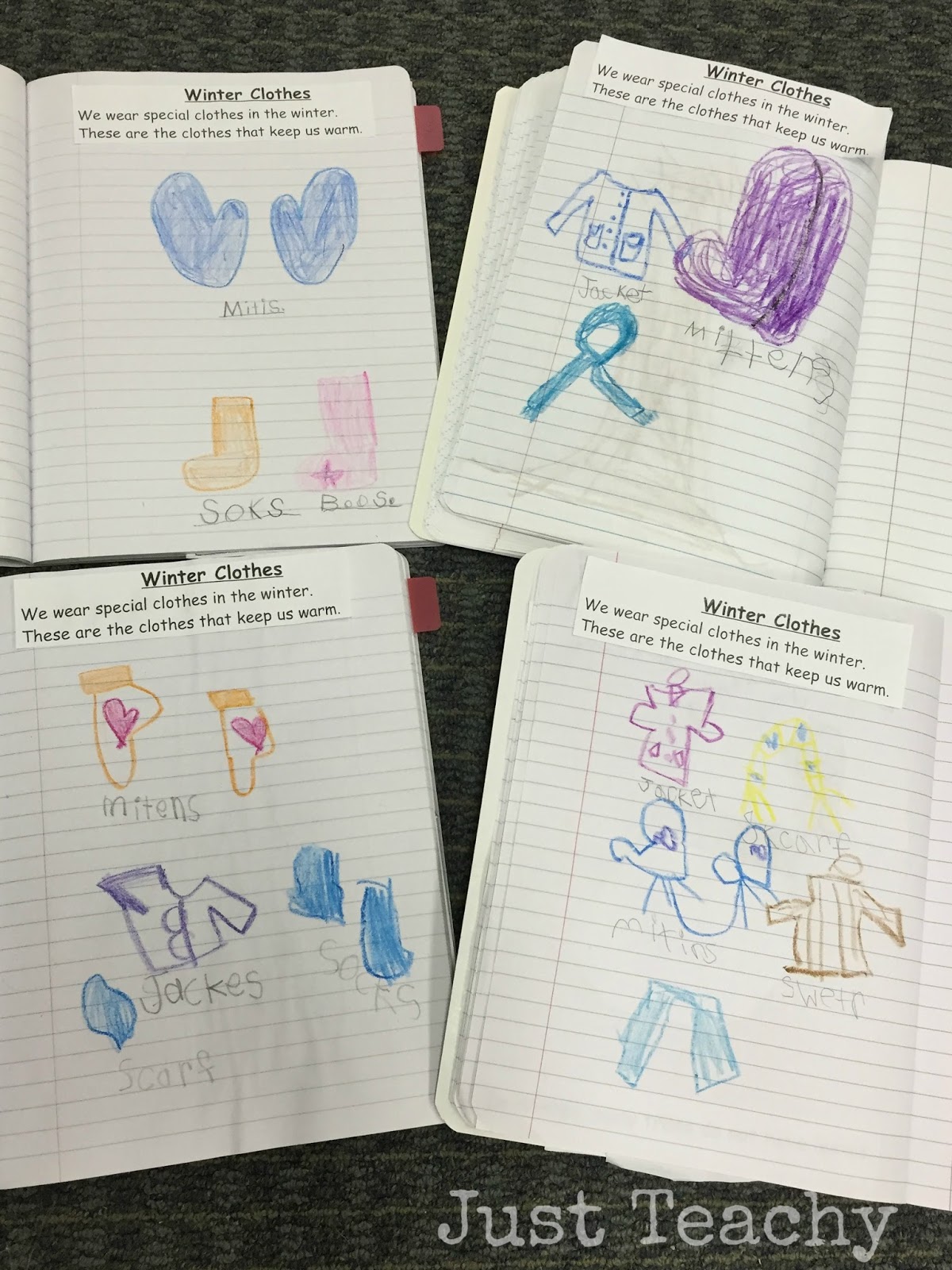 Winter Clothes-Interactive Writing | Just Teachy