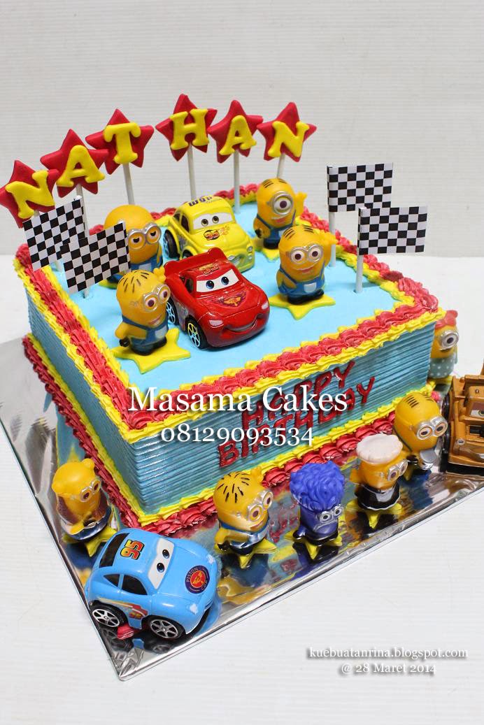 Masama Cakes: Minions & Cars Birthday Cake For Nathan ...