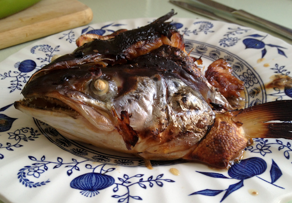 Hollow Legs: Grilled Salmon Head