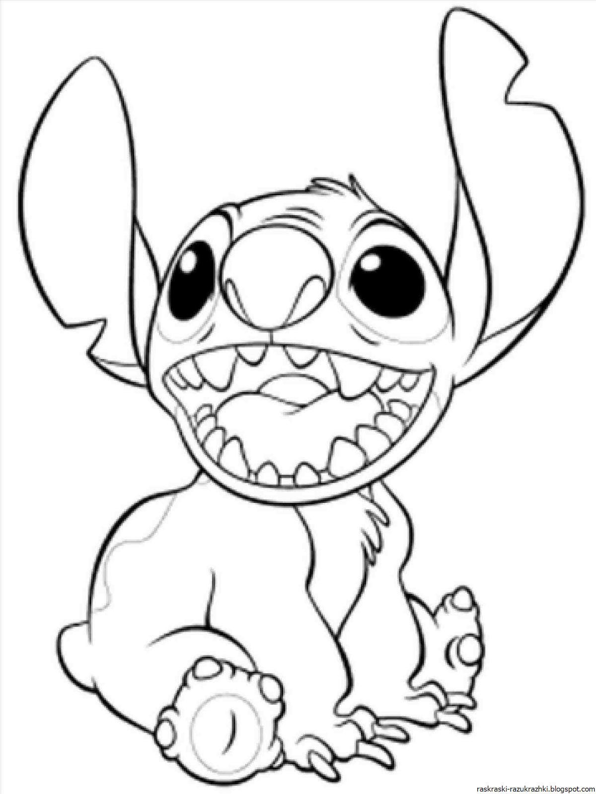 Стич Раскраска
