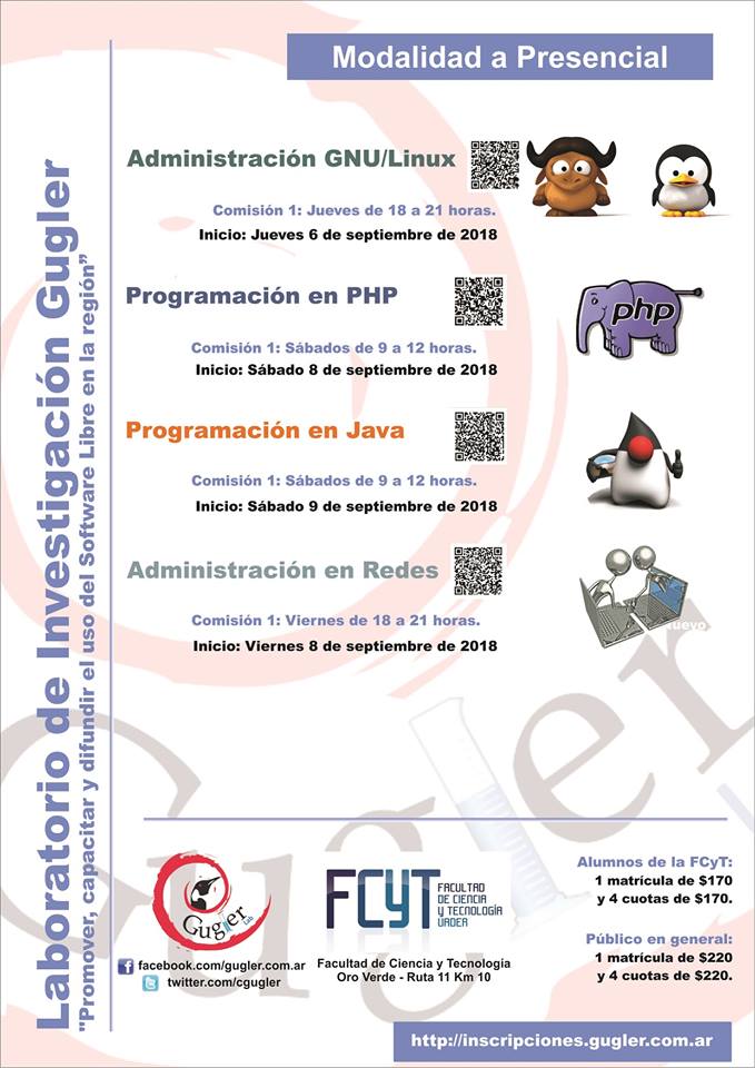 Emanuel Goette, alias Crespo: Cursos Gugler