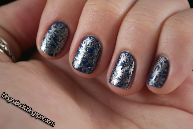 Navy Plated - Nailed It | The Nail Art Blog