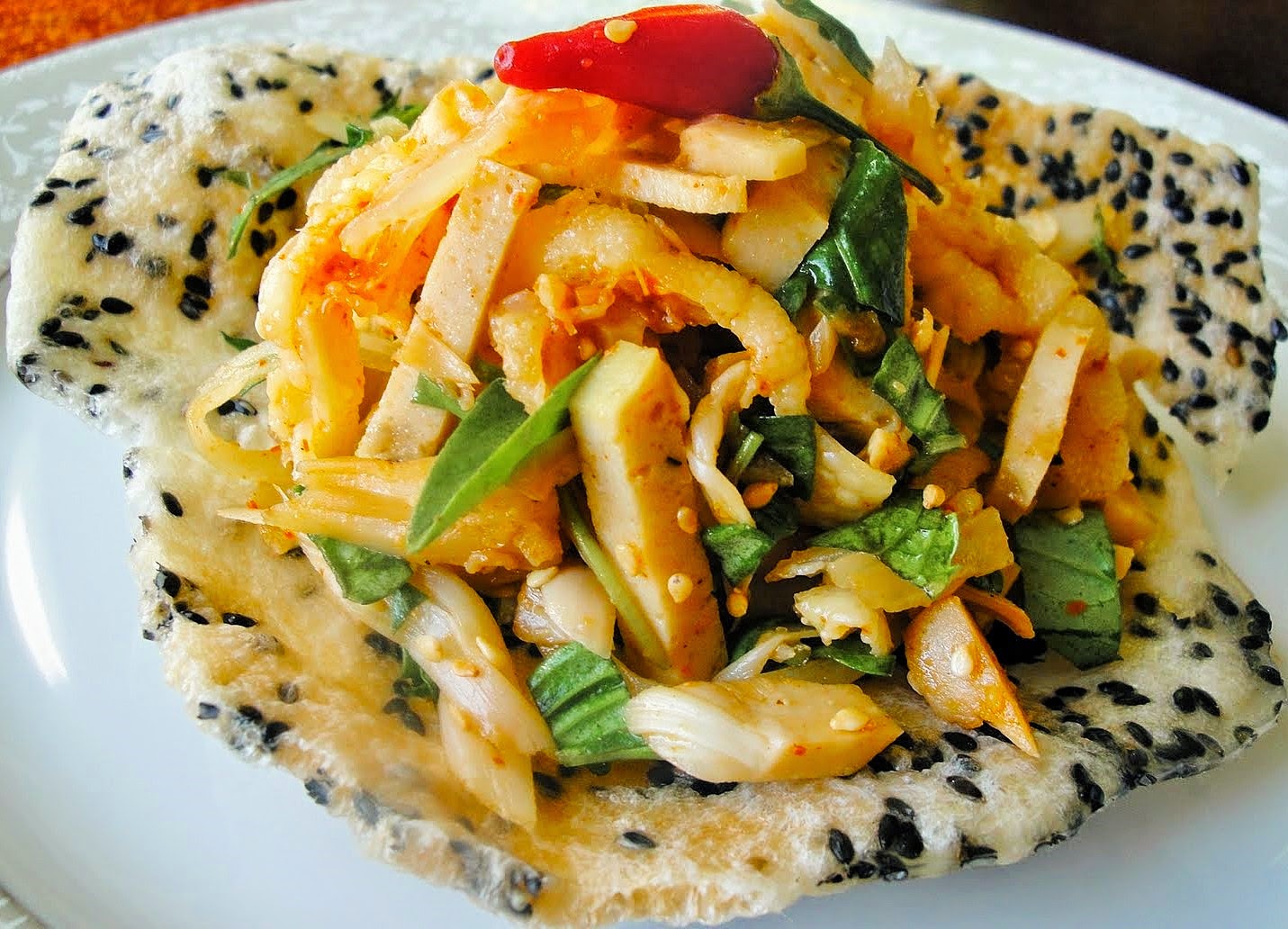 The Spices Of Life . . .: Bánh Tráng Mè (Sesame Rice Crackers)