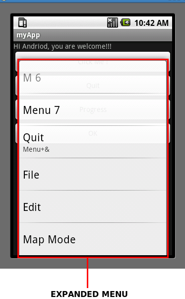 Android: Menus and Dialogs