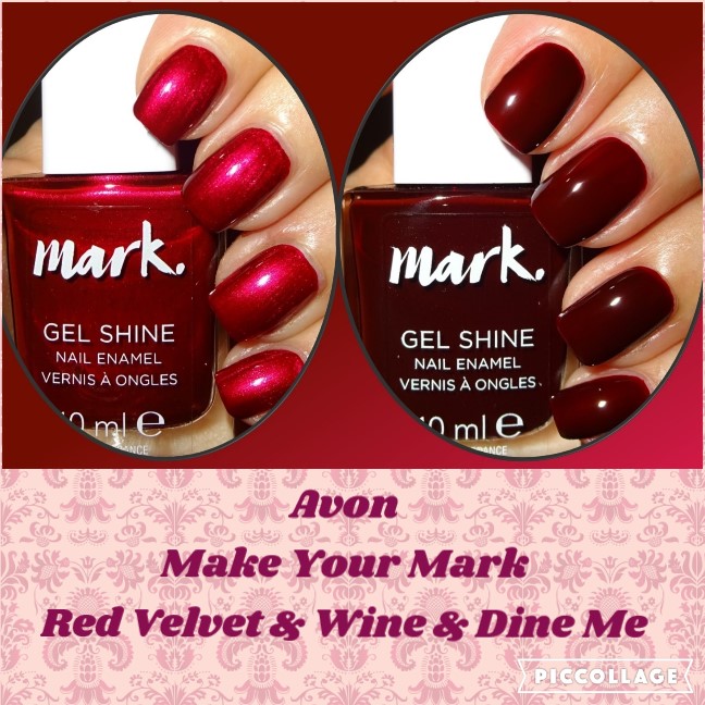 Wendy's Delights: Avon Mark Gel Shine Nail Enamels - Red Velvet & Wine ...