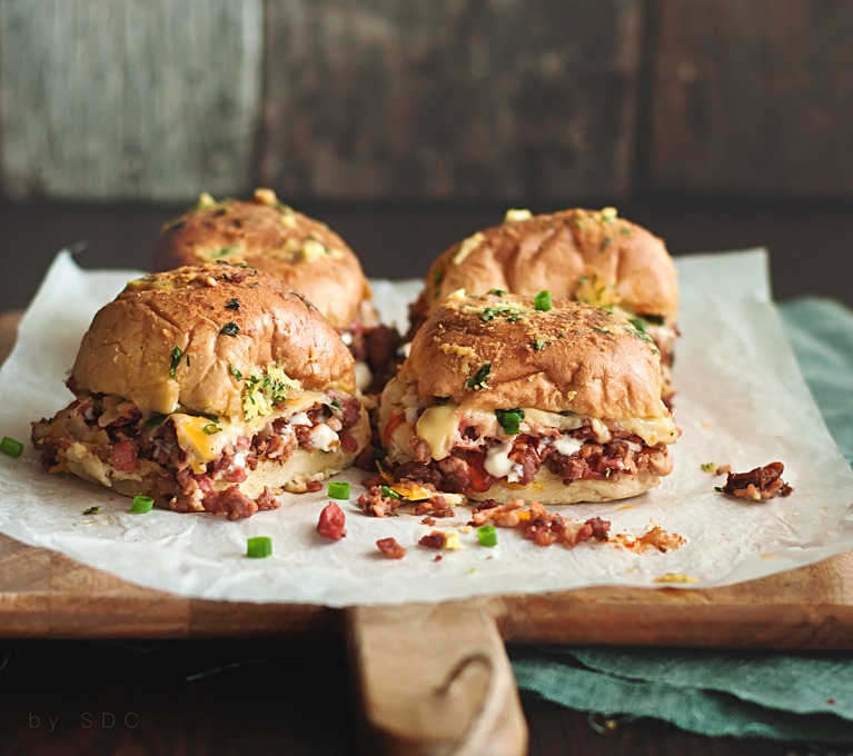 Melley Mey's Kitchen : ~ Resipi Burger Ayam & Daging ( Loaded Burger )...