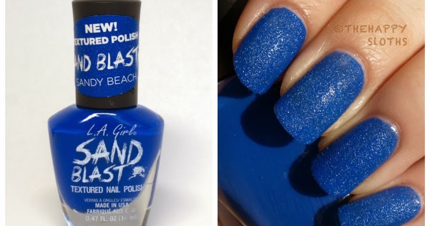 L.A. Girl Sand Blast Textured Nail Polish in "Sandy Beach" & "Quicksand ...