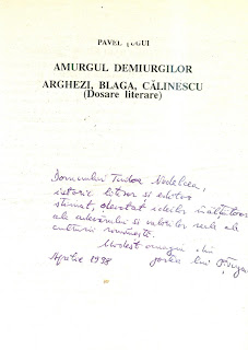 Blogul lui Tudor Nedelcea: Un om integru - Pavel Ţugui