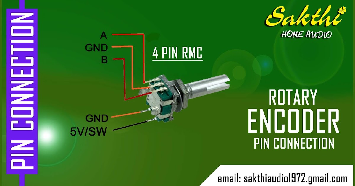 SAKTHI AUDIO CHENNAI SALEM: ROTARY ENCODER PIN CONNECTION