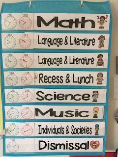 Primary Expectations: Schedule Cards