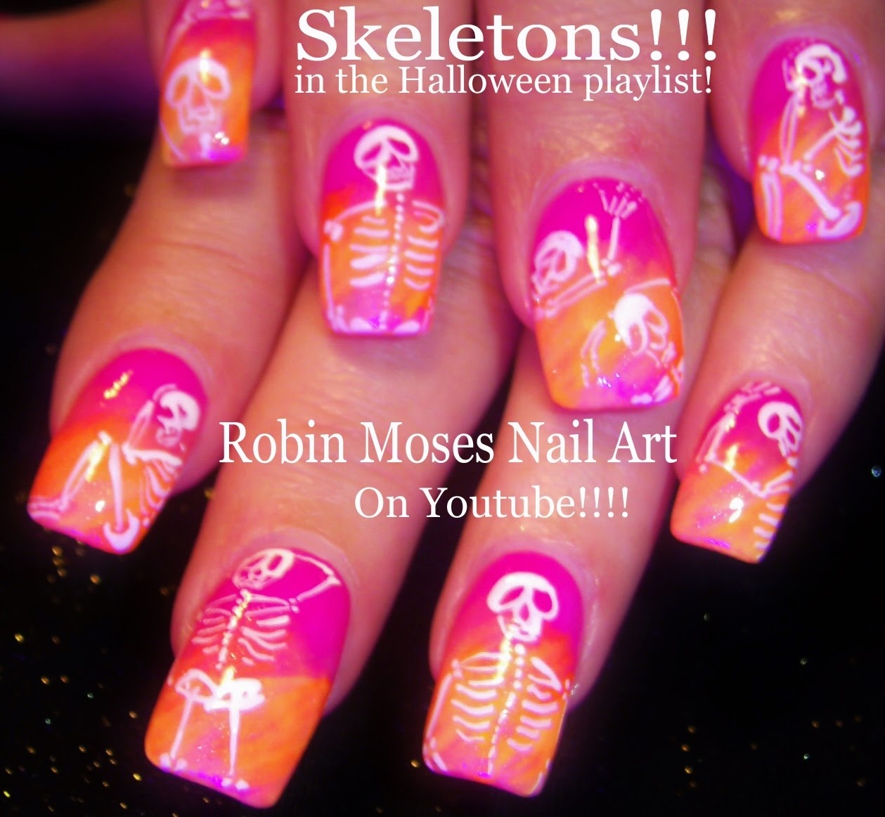 Robin Moses Nail Art: "skeleton nails" "halloween nails" "halloween ...