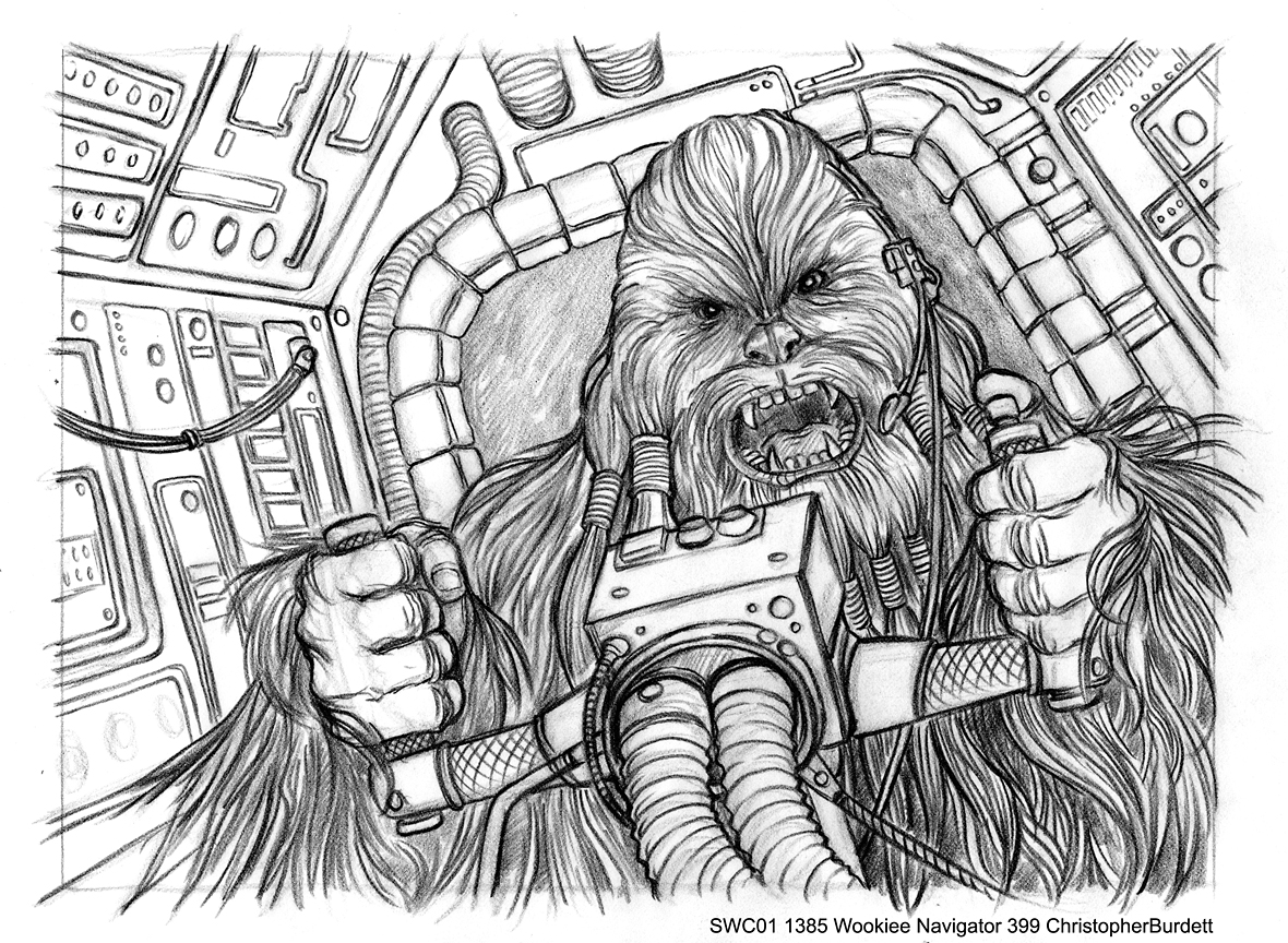 The DOODLES, DESIGNS, and aRT of CHRISTOPHER BURDETT: Wookiee Navigator ...