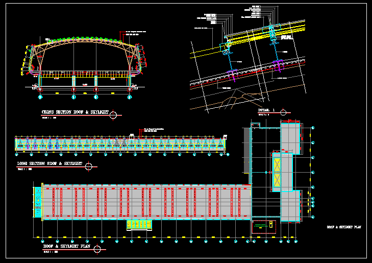Gambar Kerja Detail Konstruksi Atap Skylight - BLOG ANAK TEKNIK