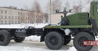 The Ukrainian Army received a new 8x8 KrAZ chassis