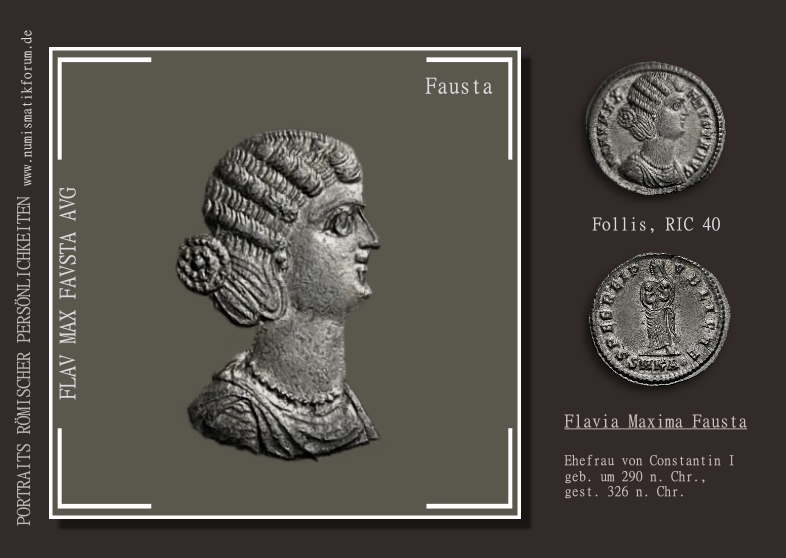 römische Kaiserportraits auf Münzen: Fausta