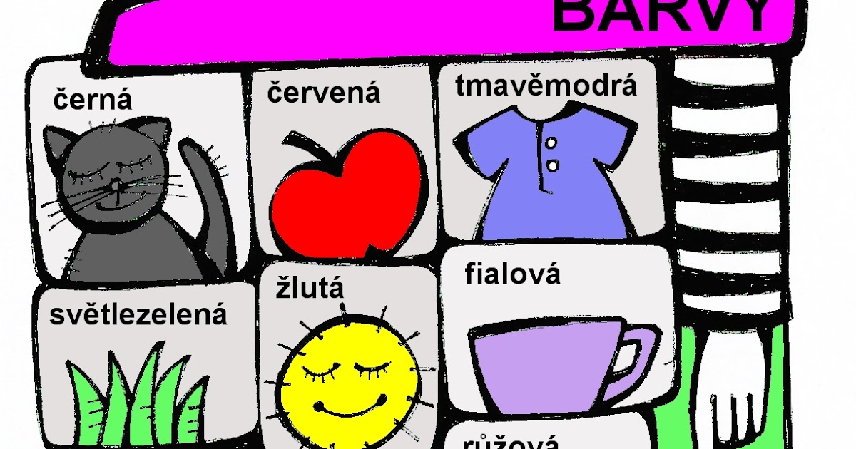 czech with pictures: 41. Barvy / Colours