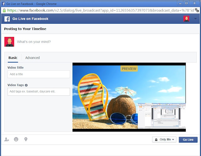 Tutorial ~ How to create Facebook live video stream for facebook web?