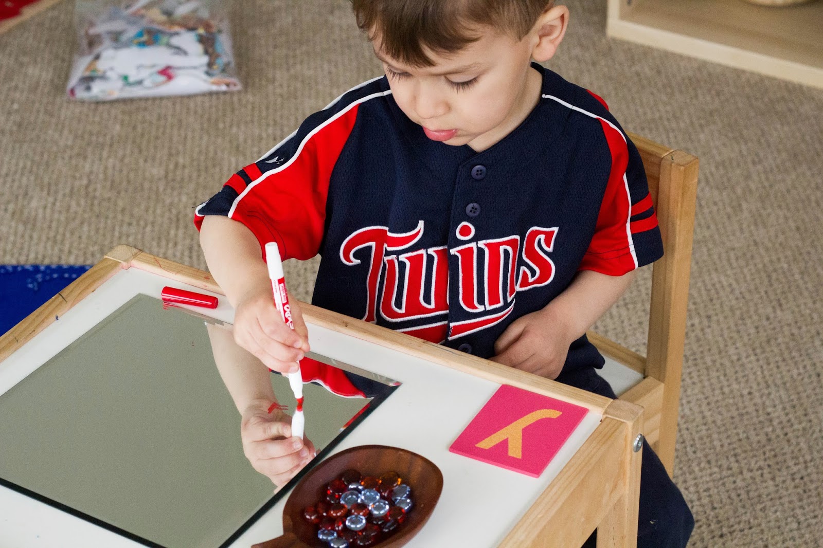 Montessori Inspired Preschool Mirror Writing