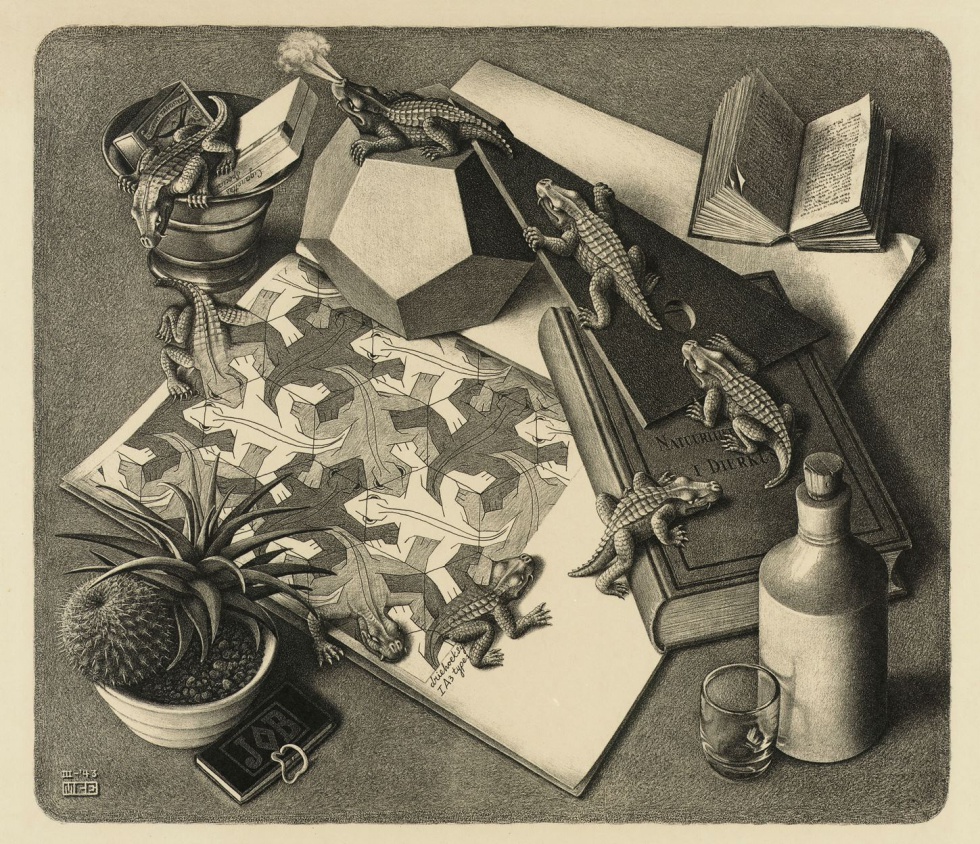 Baúl de Chity: ESCHER: ENTRE PARADOJAS, METAMORFOSIS Y TESELAS