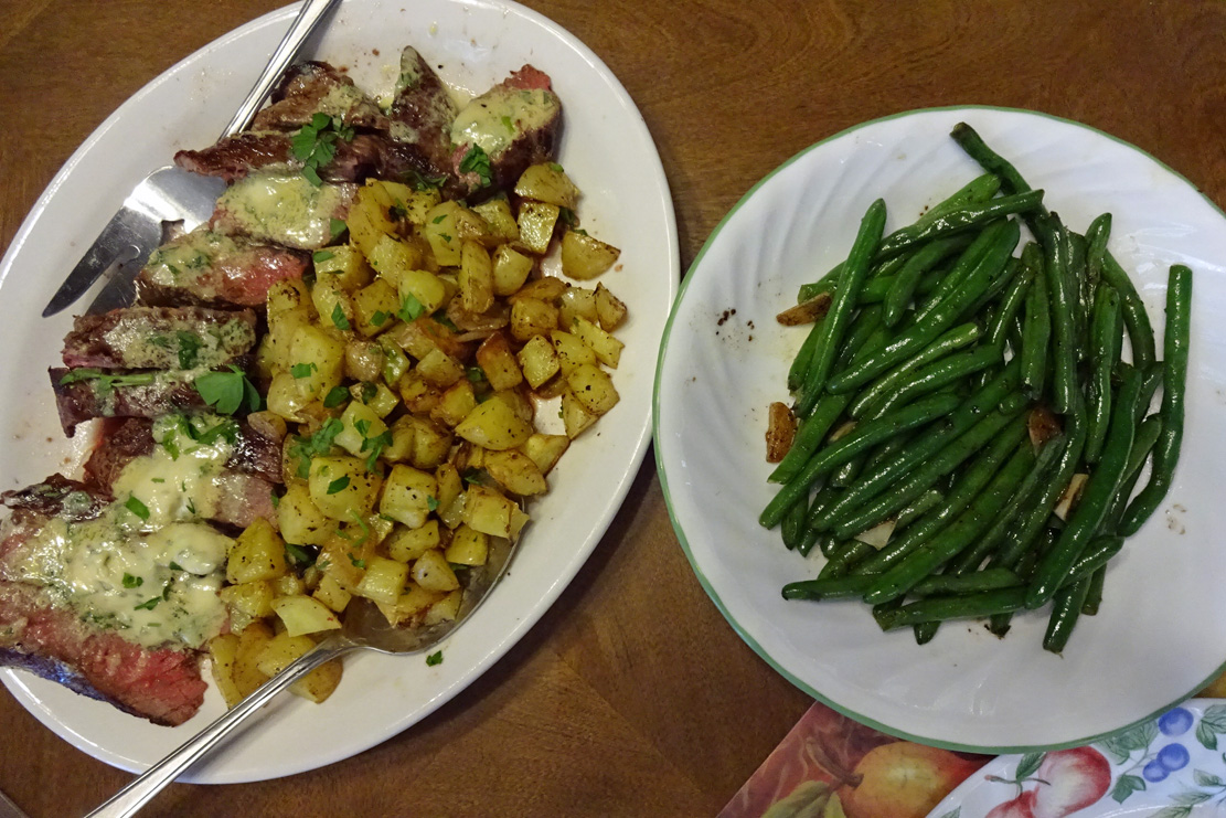 More Golden Years: A productive day and another meal from the box.