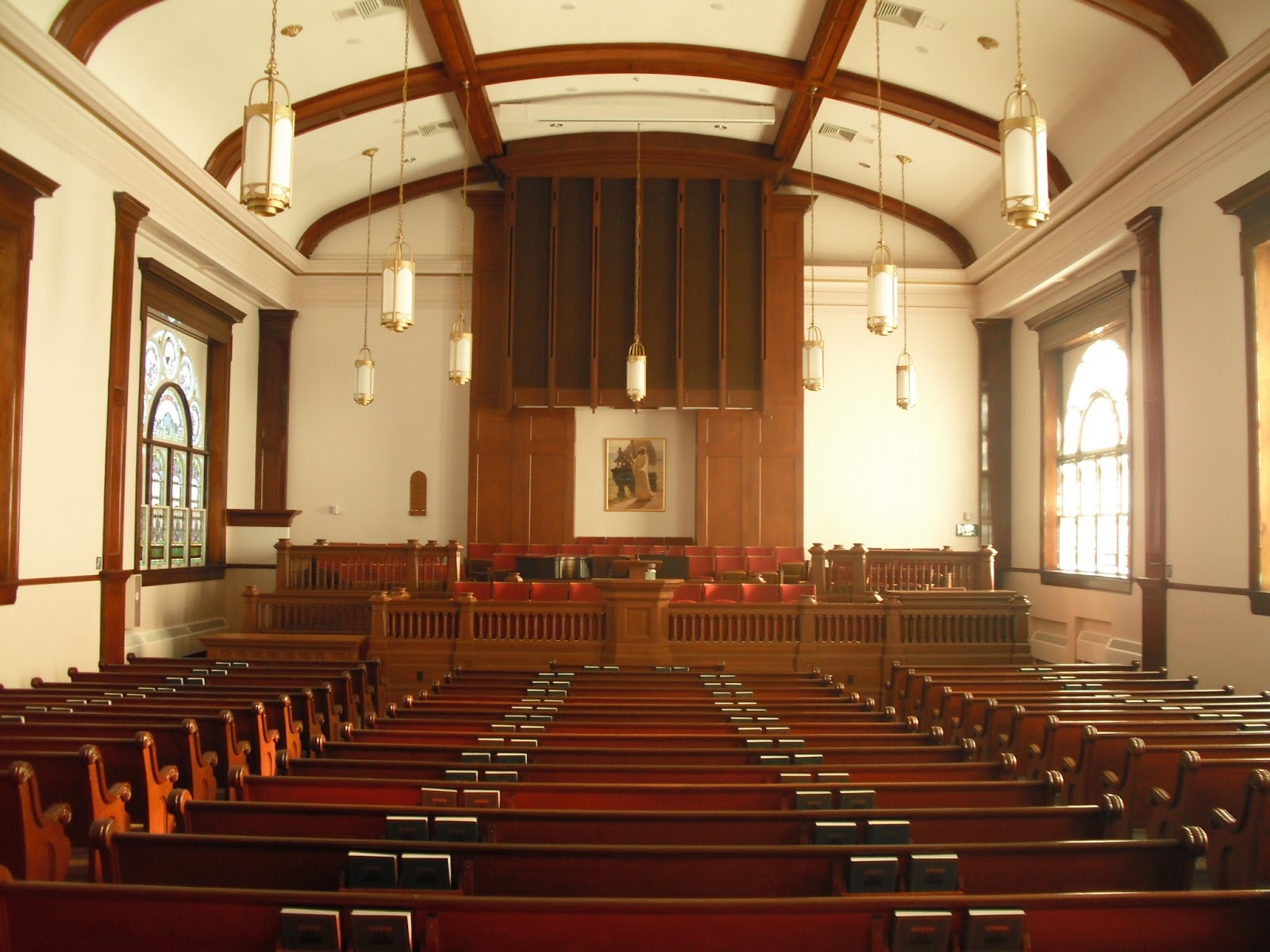 Historic LDS Architecture: Kaysville Tabernacle: Chapel Interior