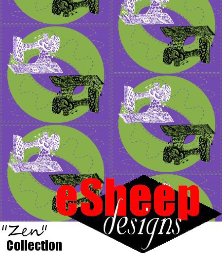 eSheep Designs: Sewing Machine Zen: Evolution of a Fabric Design