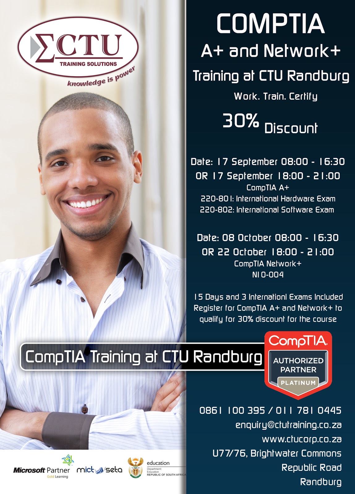 CompTIA Training at CTU Randburg | CTU Training Solutions Chatz