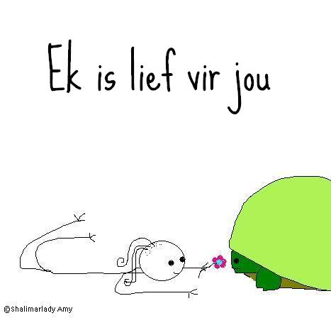 i love you: Ek is lief vir jou