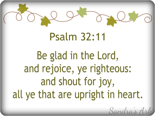 Sandra's Ark: Pondering the Psalms - Psalm 32