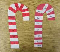Crayons & Cuties In Kindergarten: Holiday Centers & Candy Cane Word Work!
