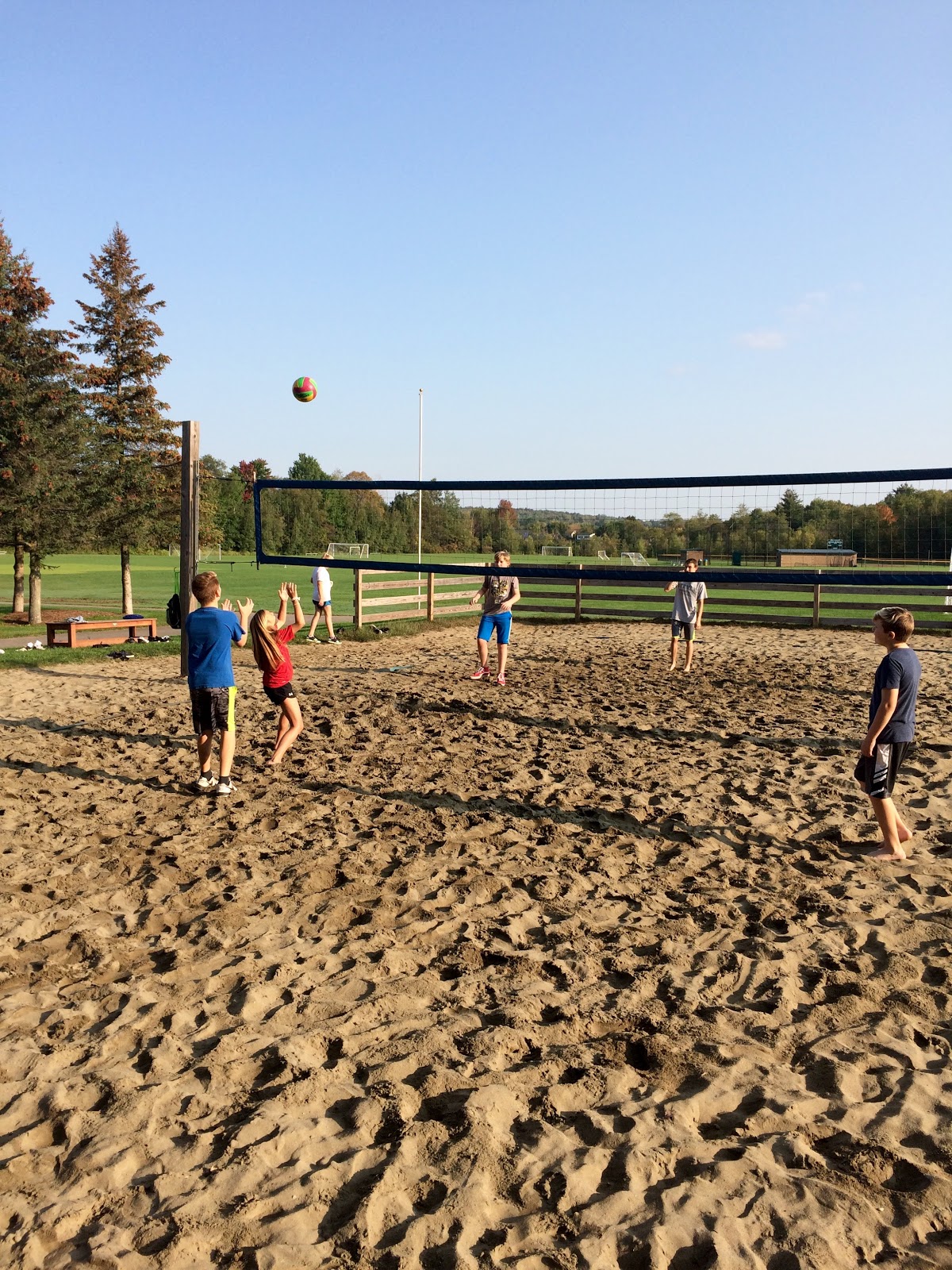 Williston Central School Physical Education: Sand Newcomb Volleyball