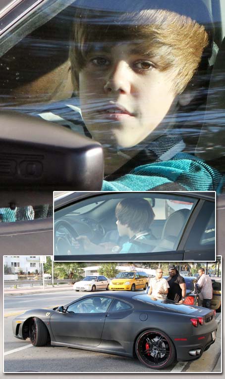 Justin Bieber Ferrari