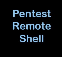 Cybersecurity Blog: REMOTE SHELL - Penetration Testing