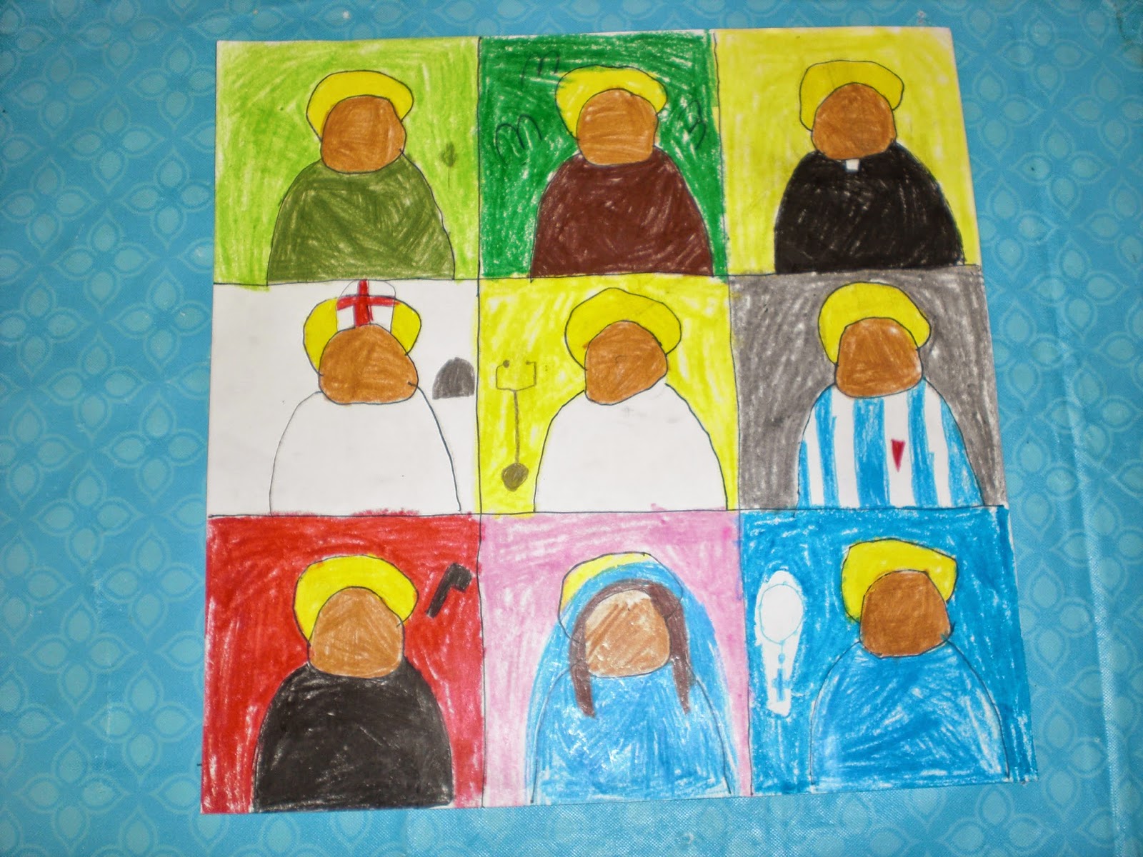 Look to Him and be Radiant: All Saints Day Art Project