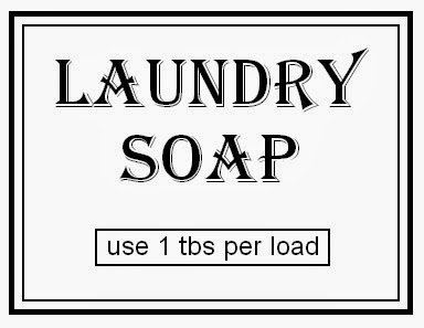 Poor Girl Creative: Free Printable DIY Laundry Detergent Label