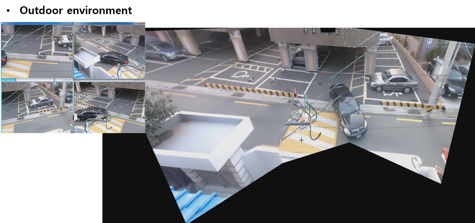 MareArts Computer Vision Study.: Real-time stitching multi-video to one screen