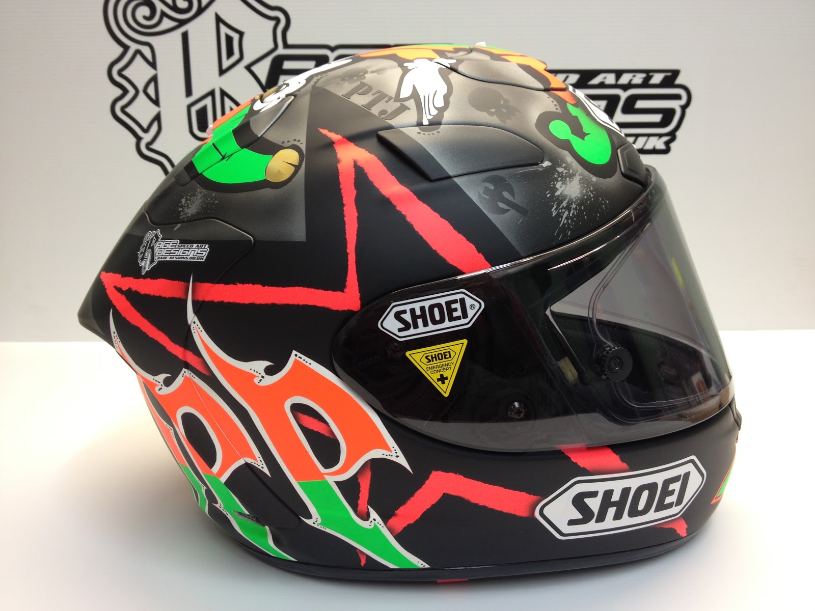 Racing Helmets Garage: Shoei X-Spirit II M.Jessopp 2013 by Rage Designs