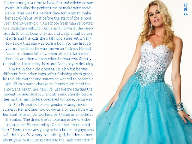 Eric's Transgender Captions: Homecoming Debut