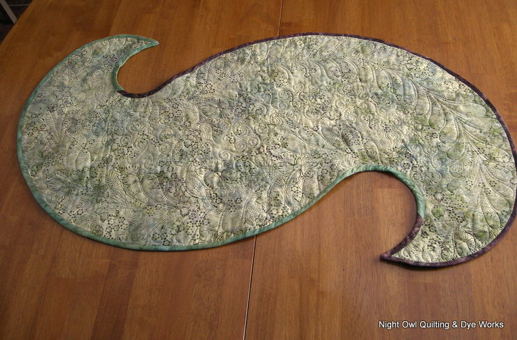 Night Owl Quilting & Dye Works: Spicy Spiral Table Runner