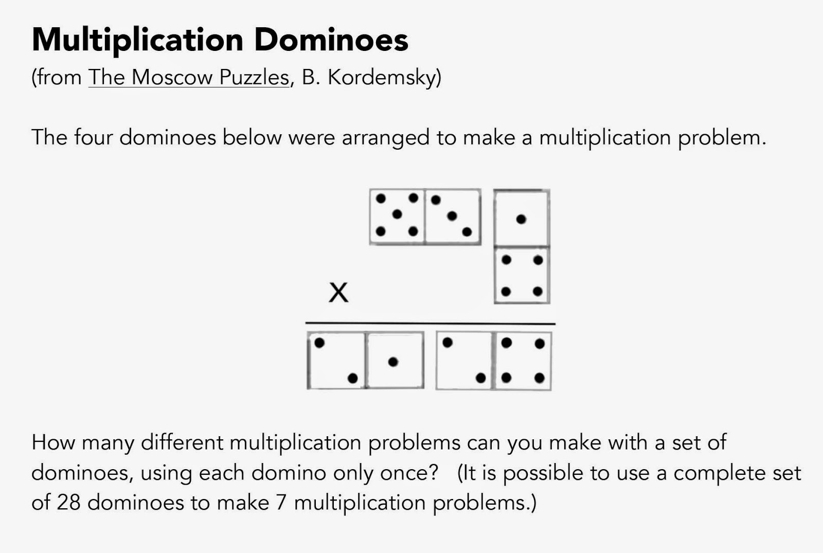 1001 Math Problems: other arithmetic puzzles