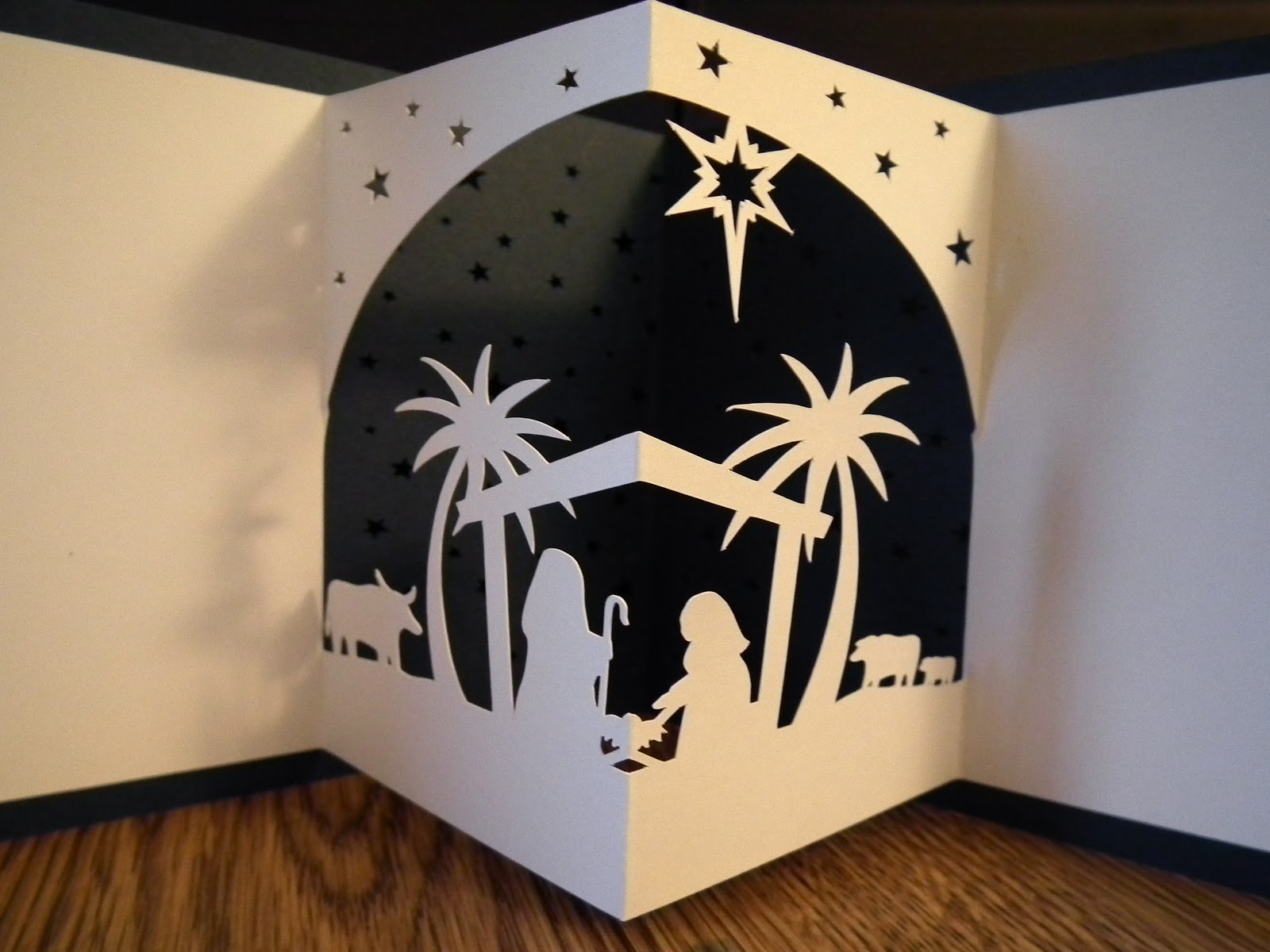 Crafty Card Tricks: Peace on Earth 3D Nativity Card