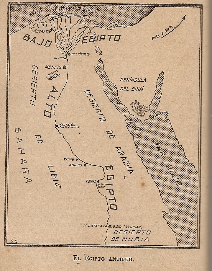 Municipalismo por Newton Thaumaturgo: MAPA DO EGITO ANTIGO