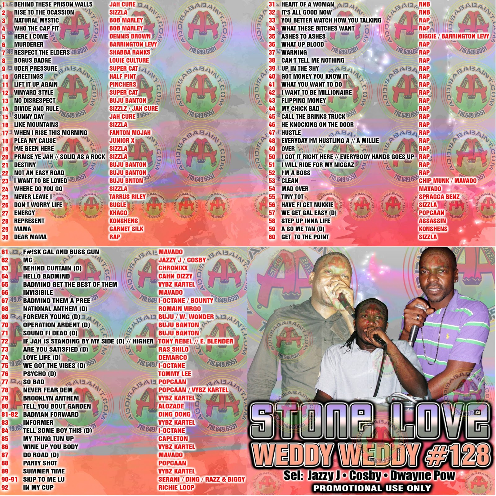 STONE LOVE - WEDDY WEDDY 128 | REGGAETAPESHOP