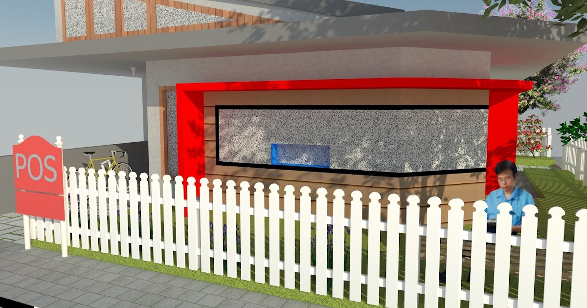 SKETCHUP : POS SATPAM ~ ARCHITECTURE